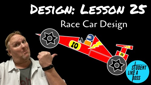 STEAM Race Car Design: Digital Art Google Drawings Lessons and Tech Sub ...