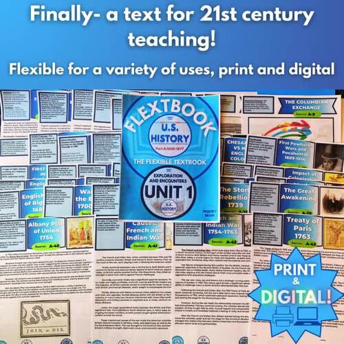 Exploration & Colonial America Unit Workbook , Digital Text & Test-US ...