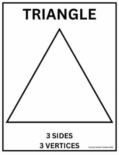 Third Grade Printable 2D Shapes-Geometry by Jones Teacher Toolbox