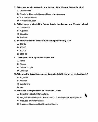 Topic 8: The Roman and Byzantine Empires | myWorld Interactive | World ...