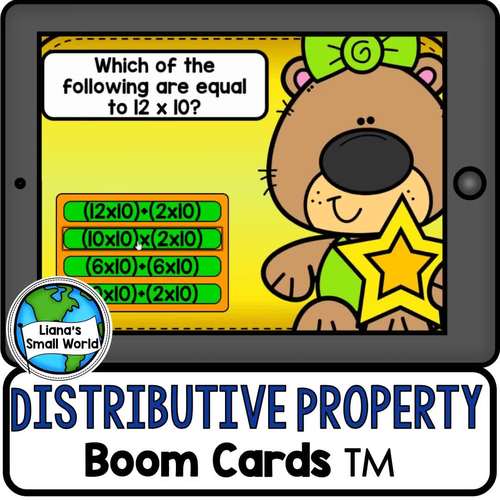 Distributive Property Boom Cards Digital Task Cards - BOOM tm | TPT