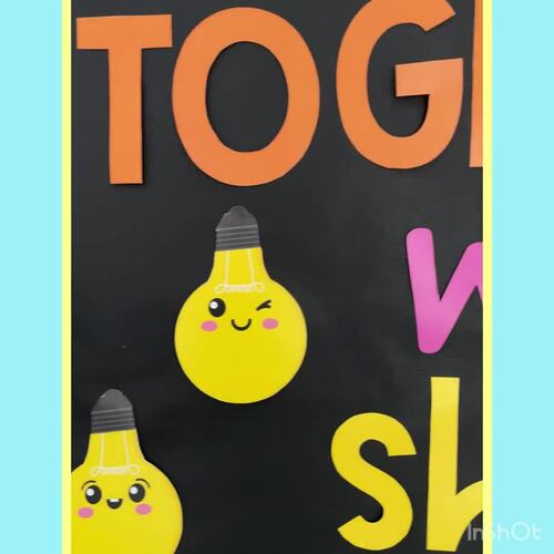 Lightbulb Classroom decor bundle all about me- bulletin board bilingual