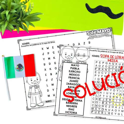 Cinco de Mayo Historia y Actividades | 5 de Mayo Spanish Activities
