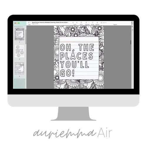 Read Across America Mandala Coloring | Read Across America Coloring ...