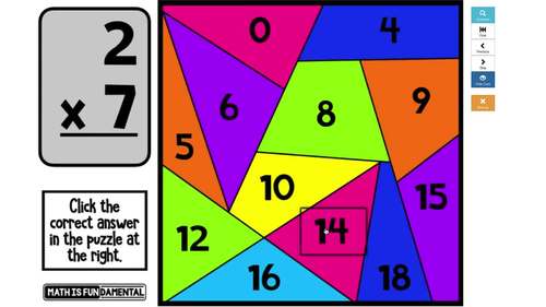 Multiplication Math Fact Practice | Boom Cards | Funny Pets | TPT