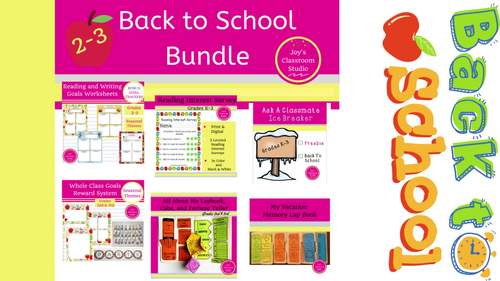 Back To School Bundle | Second and Third Grades by Joy's Classroom Studio