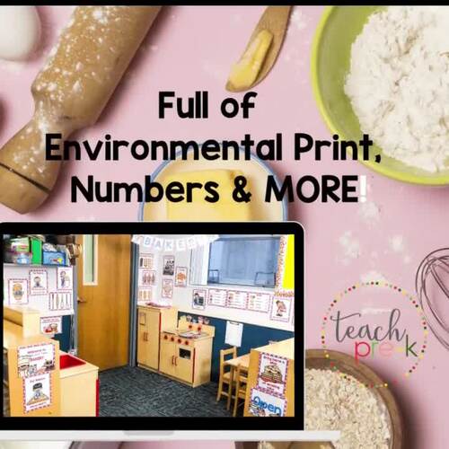 Bakery Dramatic Play Center Printables, Labels, & Signs for Pretend Play