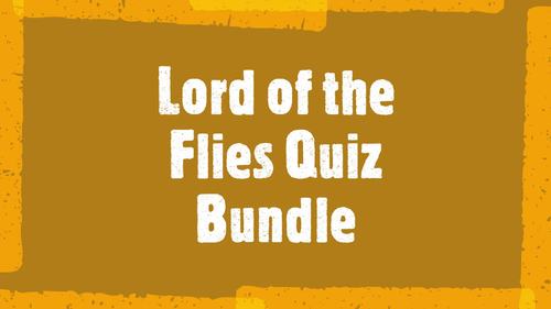 Lord of the Flies Printable Quiz Bundle | TpT