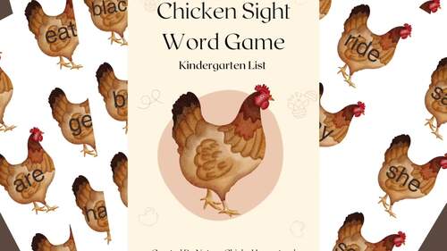 Chicken Sight Word Game - 3rd Grade by Stephanie Wiscott | TPT