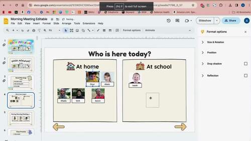 Morning Meeting For Special Education | Editable Google Slides by ...