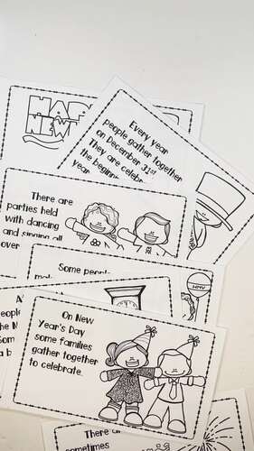 New Years 2025 Craft Reading Comprehension Writing Resolutions | TPT