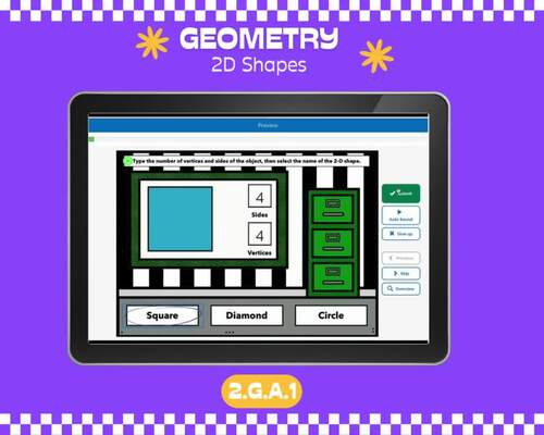 Geometry - Identifying and Describing 2D Shapes - 2.G.A.1 | TPT