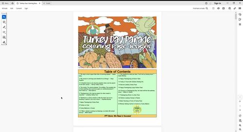 Turkey Day Parade Coloring Book-Thanksgiving Coloring Book by ...