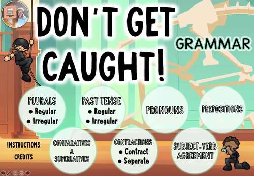 Language Game - Grammar - Don't Get Caught - PPT & Boom Cards™ | TpT