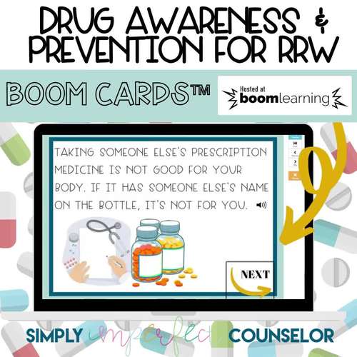 Drug Prevention and Awareness Boom Card Deck by Simply Imperfect Counselor