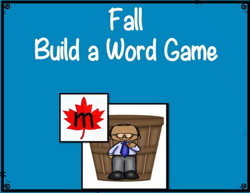 Fall Build a Word Phonics Center by The Teaching Scene by Maureen