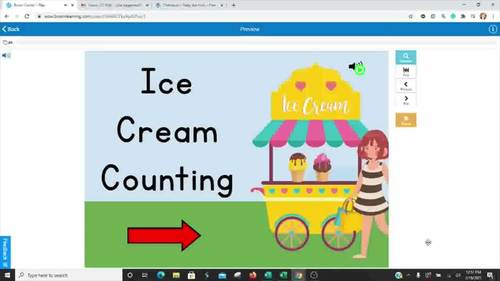 Ice Cream Counting! Numbers to 6 - Number Identification Boom Cards ...