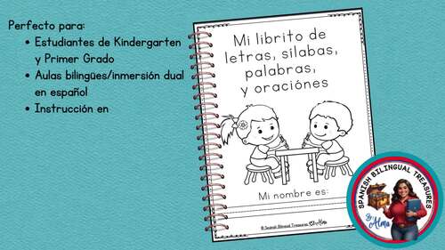 Mi librito de letras, sílabas, palabras, y oraciónes | TPT