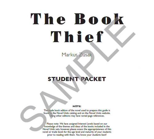 The Book Thief Novel Units® Student Packet Novel Study | TPT