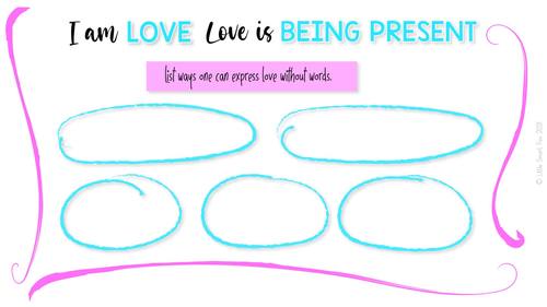 I am Love activities, book companion - Susan Verde | DISTANCE LEARNING