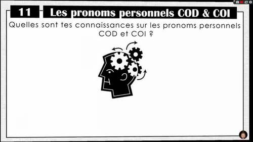 Le Point de Grammaire - les pronoms personnels COD & COI by LA BRUNETTE