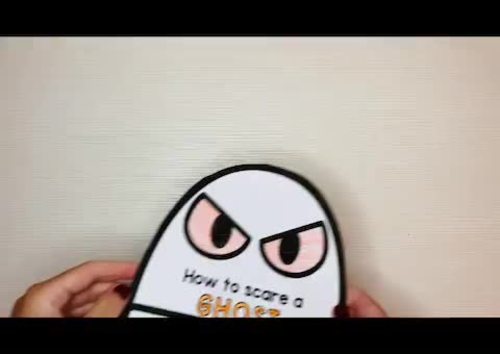 How to scare a ghost Craft | Halloween Writing Activity | Ghost Flip book