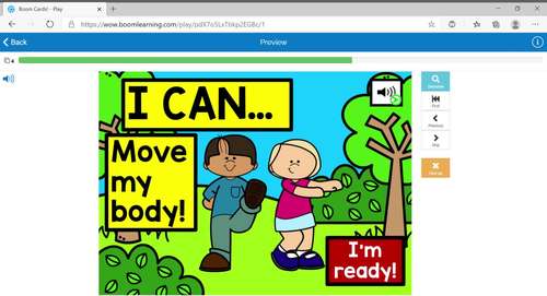 I Can Move My Body and Count to 10 GIF Kids BOOM Cards™ Brain Break