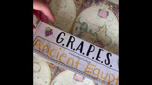 GRAPES Ancient Civilizations Social Studies Brochure by Civics Studies