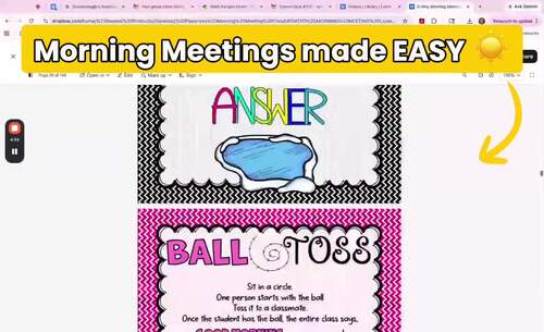PAPERLESS Morning Meeting Slides 10 Month BUNDLE | SEL Community Building
