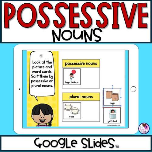 Possessive Nouns 1st Grade Grammar - Google Slides™ by The Chocolate ...
