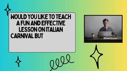 Italian Carnival bundle editable printable worksheets 9th-12th grade