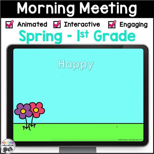 DIGITAL Morning Meeting - SPRING - March April May - 1st Grade - Circle ...