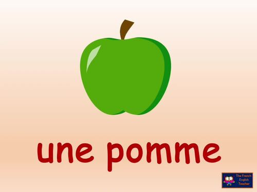 LA NOURRITURE - POWERPOINT presentation on FOOD VOCABULARY in FRENCH