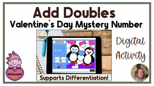 Valentines Day Self-Correcting Adding Doubles Digital Resource for ...