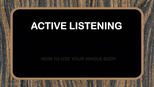 Whole Body Active Listening No Prep SEL Lesson w 2 Videos & 3 ...