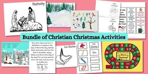 Bundle of Christmas Cards Games Coloring Pages and Activities | TPT