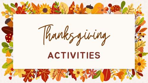 Thanksgiving Activities - Writing, Reading, and Math by My Classroom ...