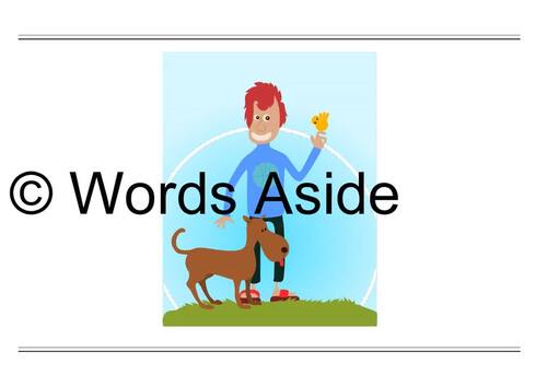 Modern Greek Reading Writing Paragraph Story Leveled Text by Words Aside