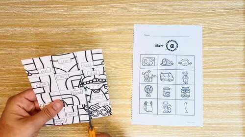 Short Vowel Phonics Mystery Puzzles by Kiddie Concepts | TPT