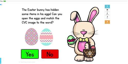 CVC Words to Pictures Boom Cards | Distance Learning by Teaching Autism