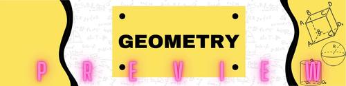 ANIMATED Google Classroom Geometry Banner (header) by Just Some Teacher