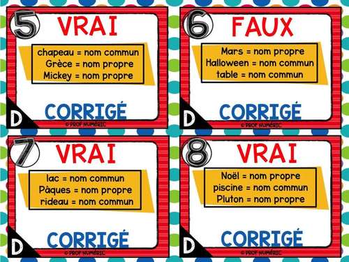 Cartes à Tâches CODES QR (Les noms propres) 2e année by Prof Numeric