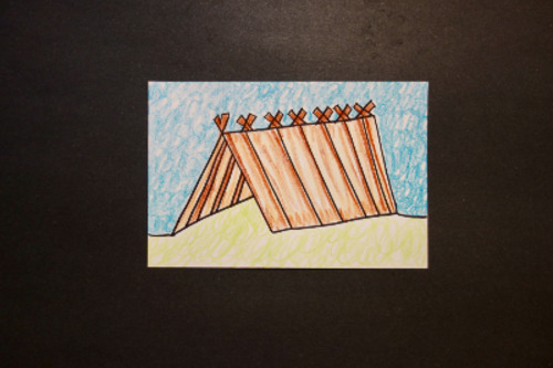 Let's Draw a Yukon Double Lean To! (Native American Dwelling)
