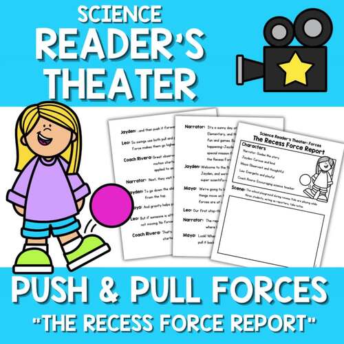 Science Readers Theater Script | Push and Pull Forces Skit Play | Fun ...