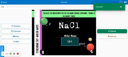 Chemistry BOOM™ Cards: Molar Mass Level 1 by Bazinga Brown | TPT
