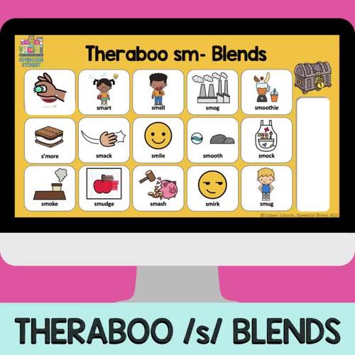 Theraboo S Blends: No Print Interactive Cariboo Game for Speech Teletherapy
