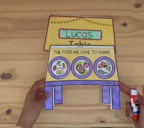 "Our Table" Read Aloud Book Craft and SEL Printable/Thanksgiving Craft ...