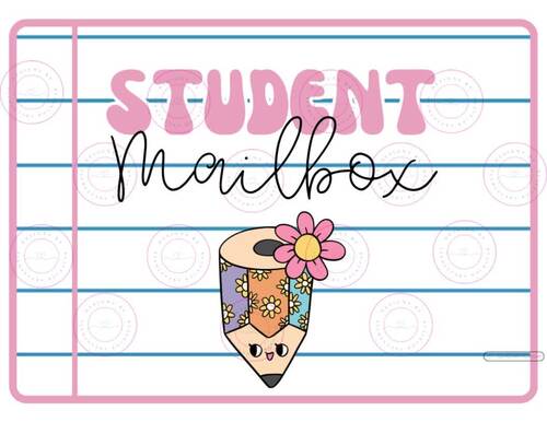 Labels for Student Mailbox System (Student Files)Classroom Decor (Retro)