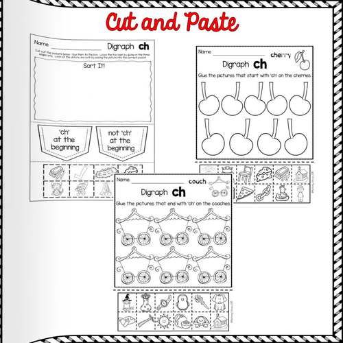 Digraph Activities-Centers and Games Ch,Ck,Kn,Ph,Sh,Th,Wh,Wr | TPT
