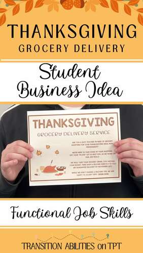 Thanksgiving Grocery Delivery STUDENT BUSINESS | SPED CBI Job Skills